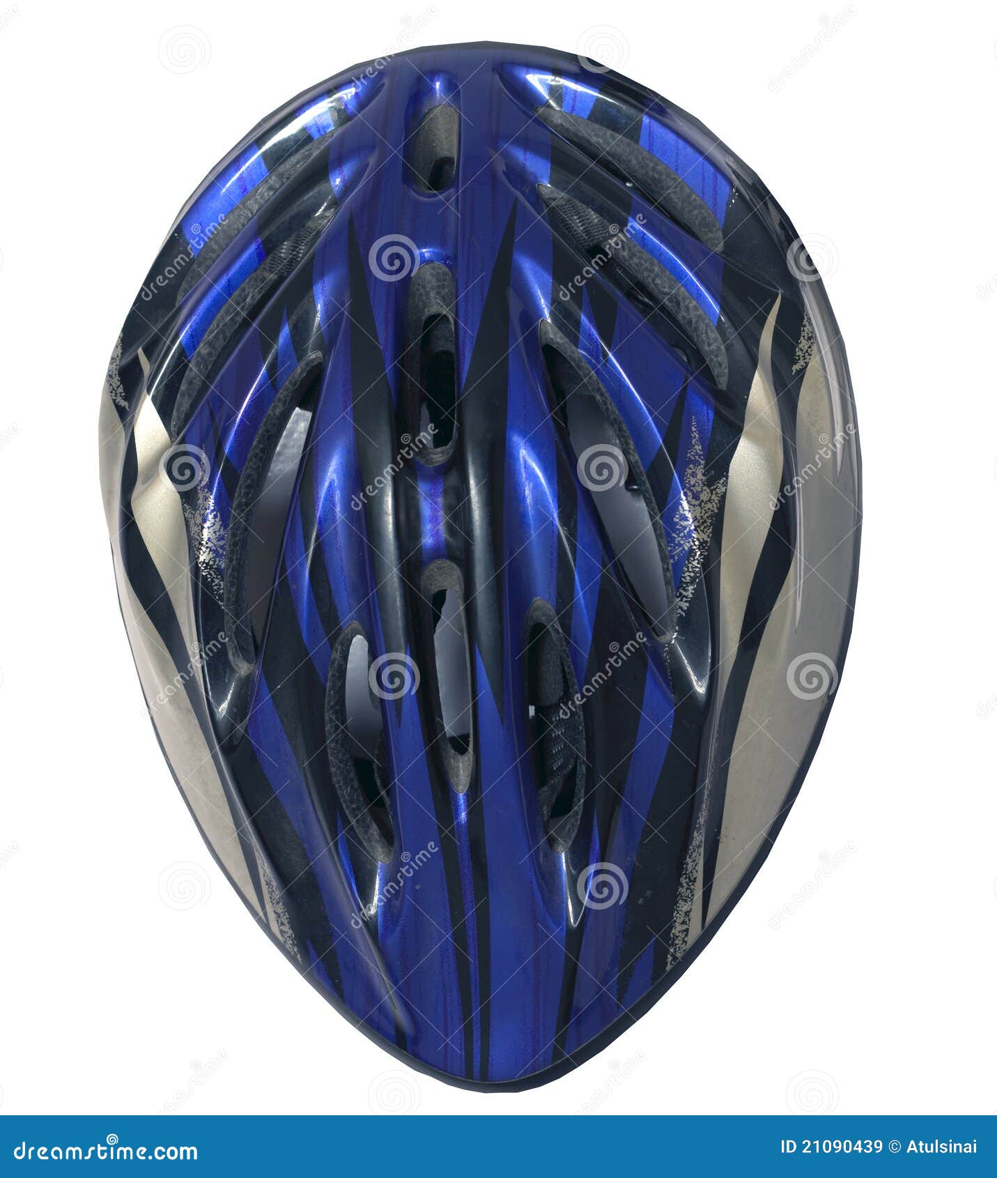 Cycle Helmet stock image. Image of blue, plastic, strap - 21090439