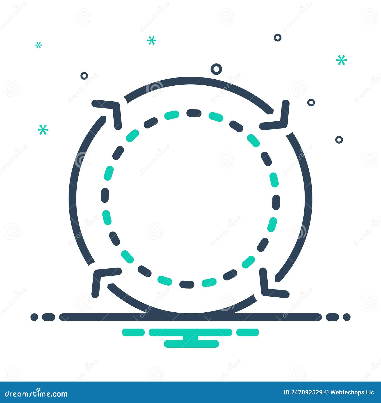 Mix Icon for Cycle, Update and Circular Stock Vector - Illustration of ...