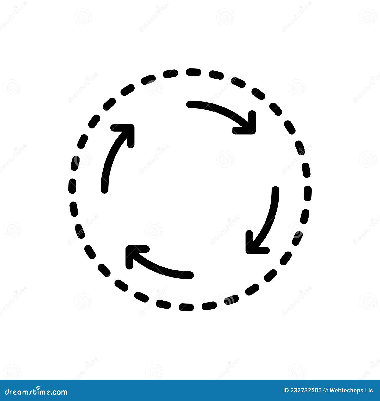 Life Cycle Icon Black