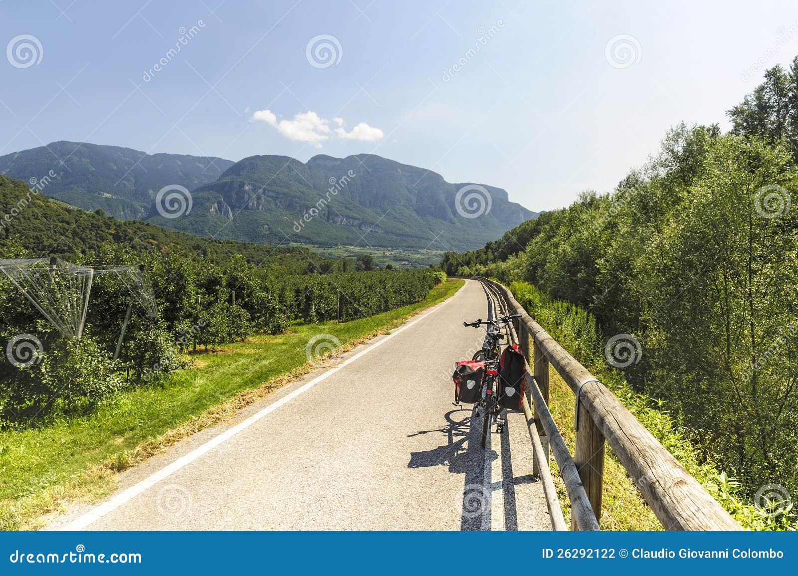 Cycle Lane of the Adige Valley Stock Photo - Image of nature, outdoor ...
