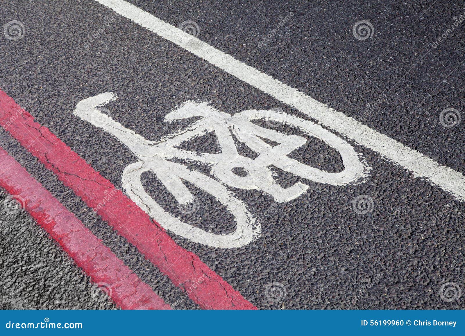 Cycle Lane in London stock photo. Image of lane, network - 56199960