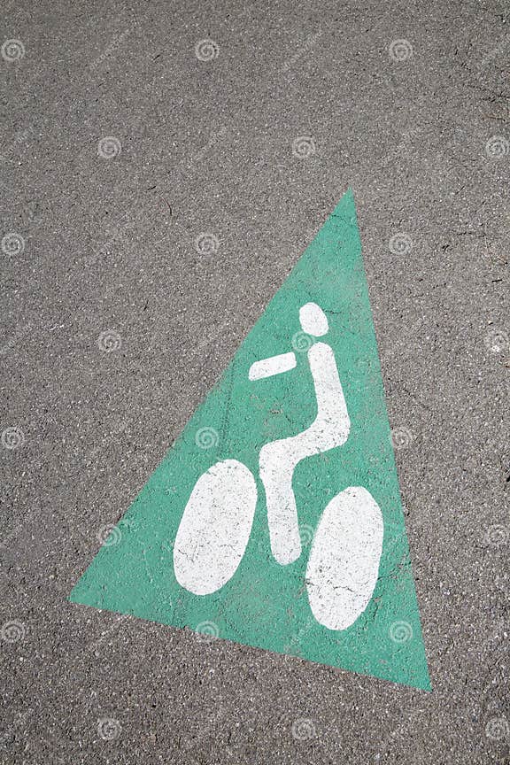 Cycle Lane Path Symbol stock image. Image of path, transport - 87902623