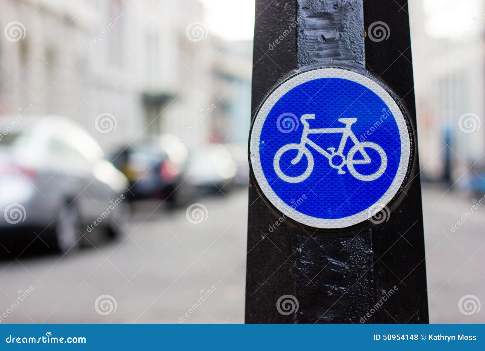 Cycle lane sign stock photo. Image of safety, health - 50954148