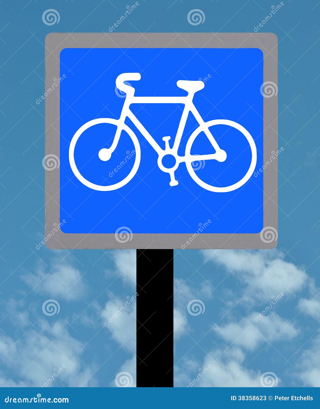 Cycle Lane Sign Linear Icon. Modern Outline Cycle Lane Sign Logo Vector ...
