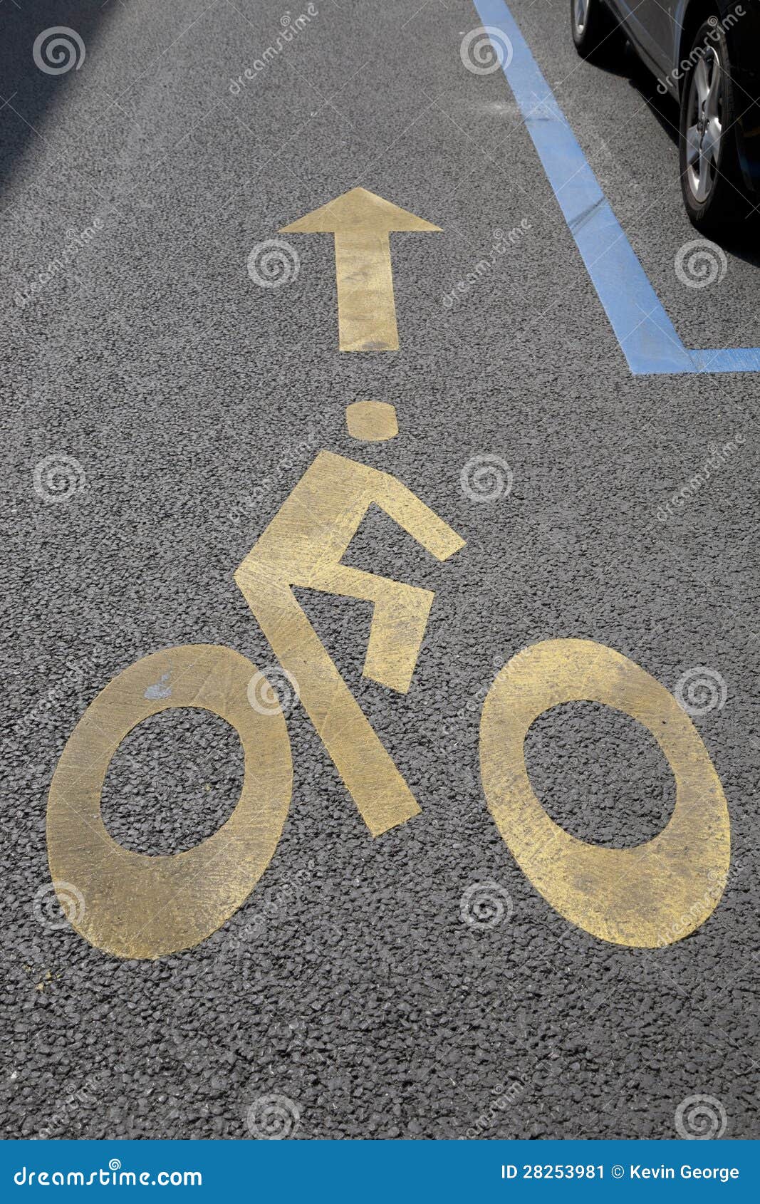 Cycle Lane Symbol stock image. Image of trafic, lane - 28253981