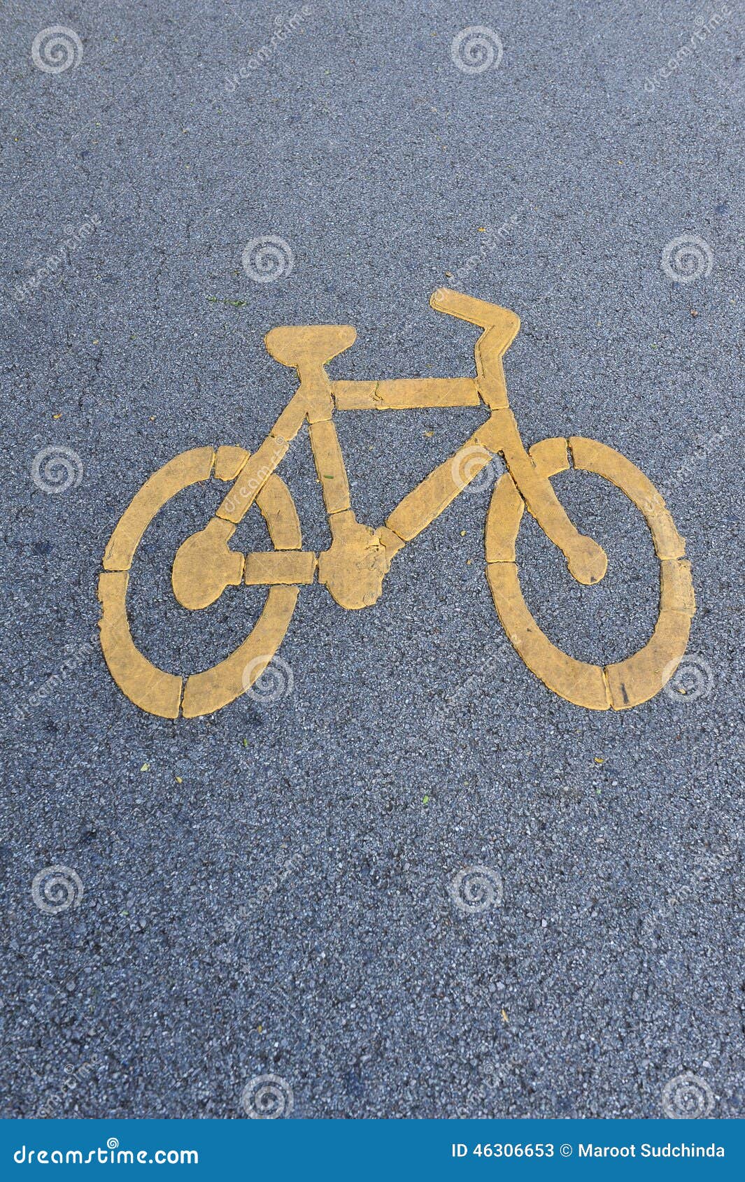 A cycle lane stock image. Image of horizontal, roadside - 46306653
