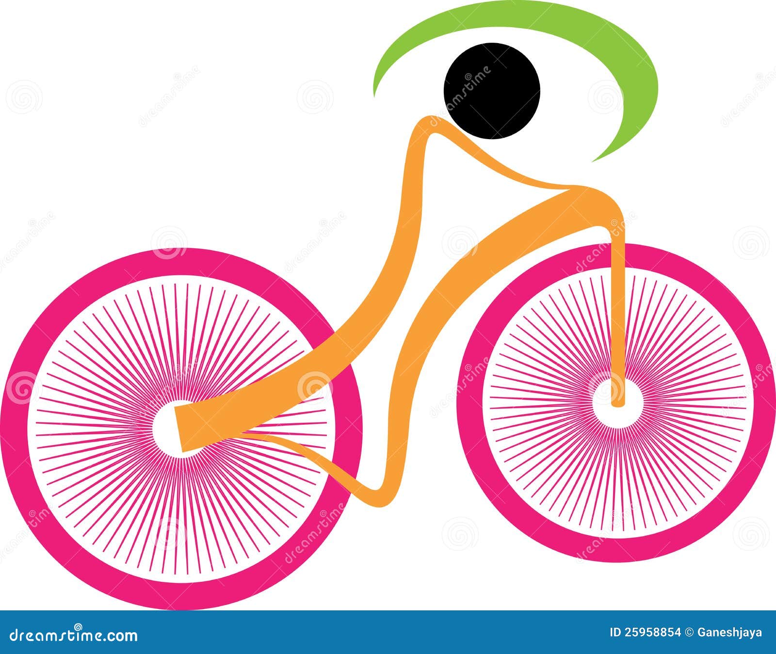 Cycle logo stock vector. Illustration of style, lines - 25958854