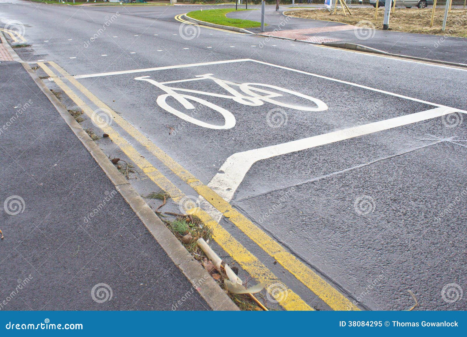 Cycle marking stock image. Image of pavement, journey - 38084295