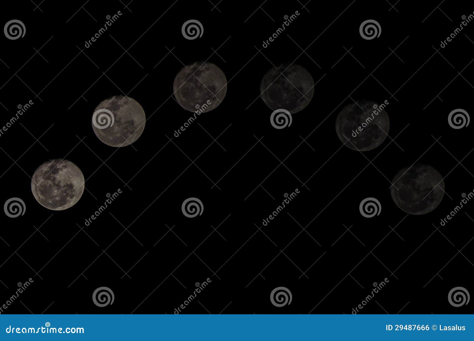 Cycle of Moon stock photo. Image of monthly, lunar, crater - 29487666