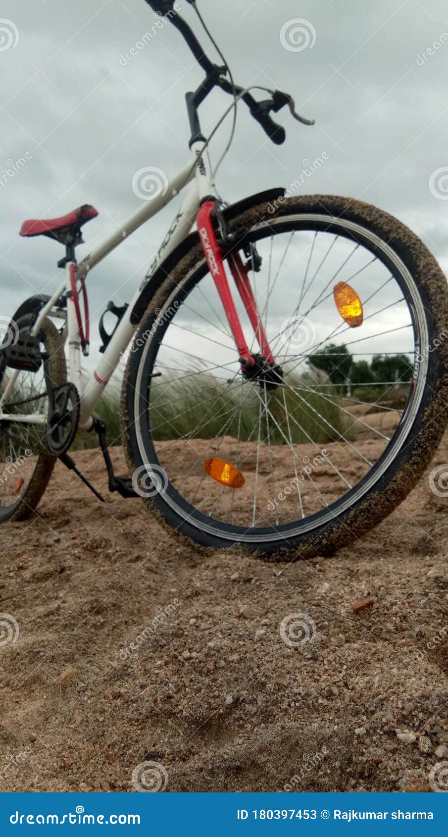 Cycle over the sand stock image. Image of color, looks - 180397453