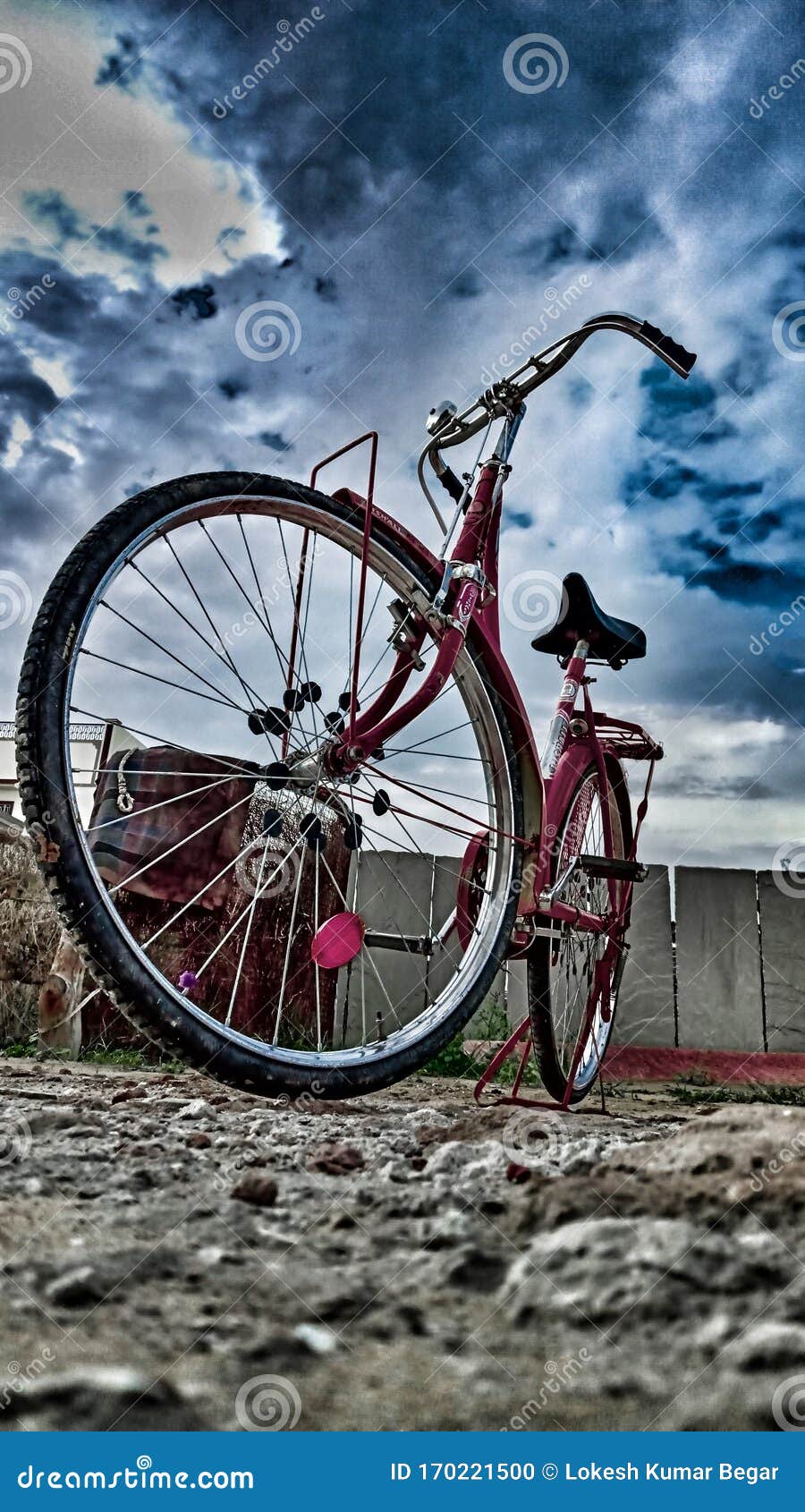 Cycle is Parked, Mosham is Cloudy Editorial Image - Image of beautiful ...
