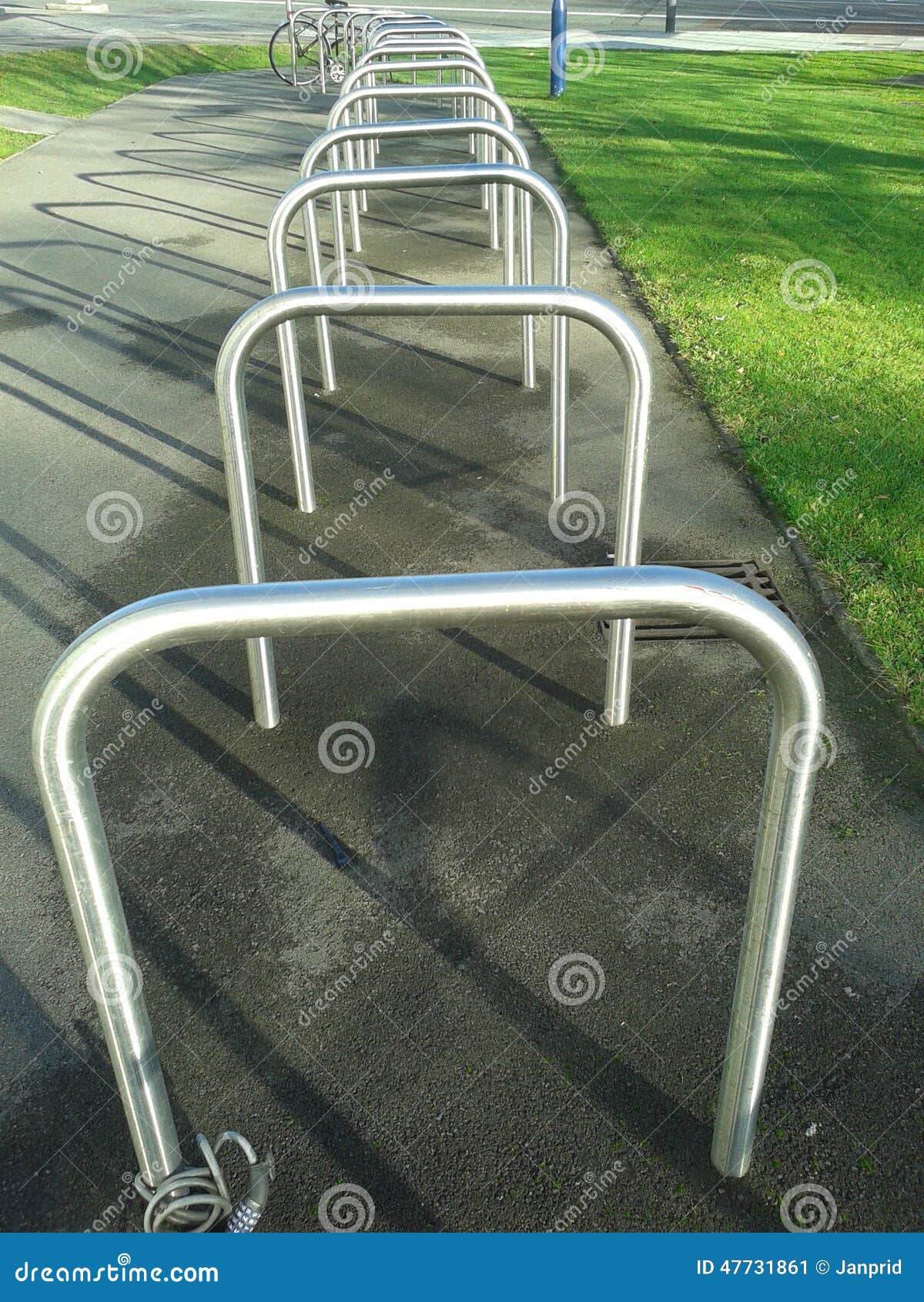 Cycle parking rack stock image. Image of ride, empty - 47731861