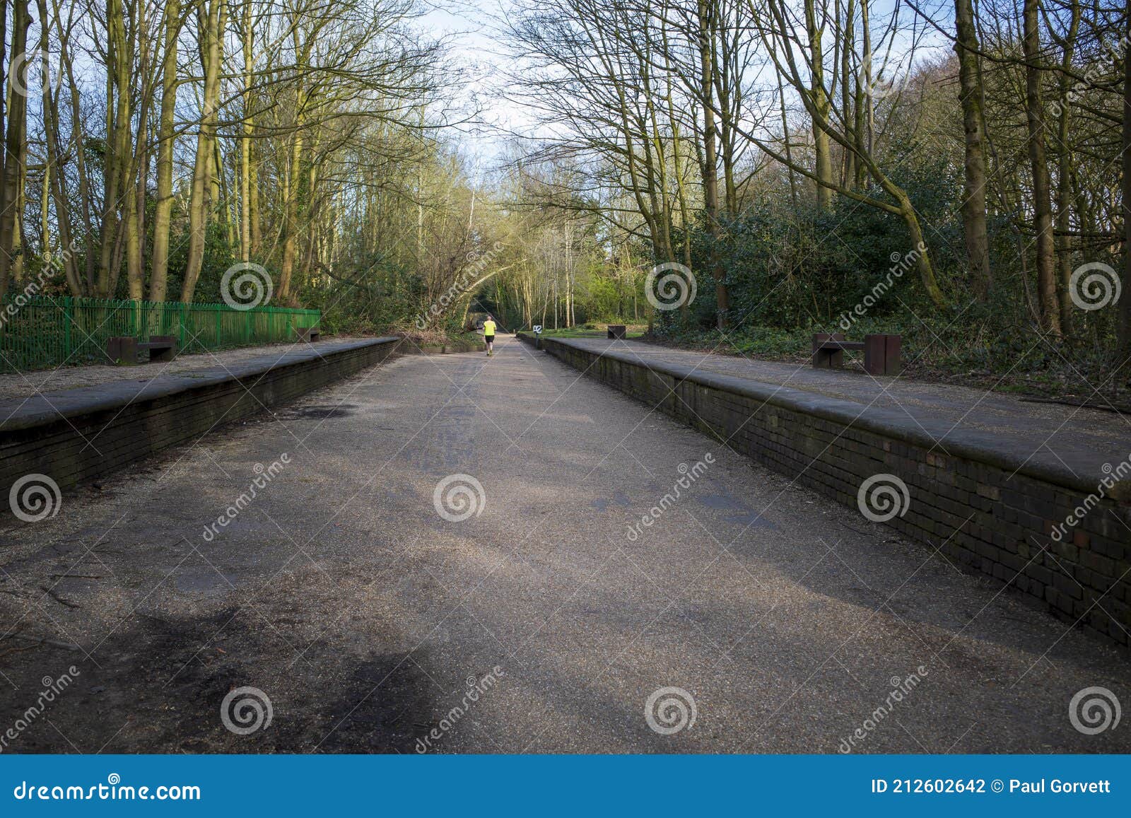 Cycle Path Monton To Roe Green Stock Photo - Image of route, cycling ...