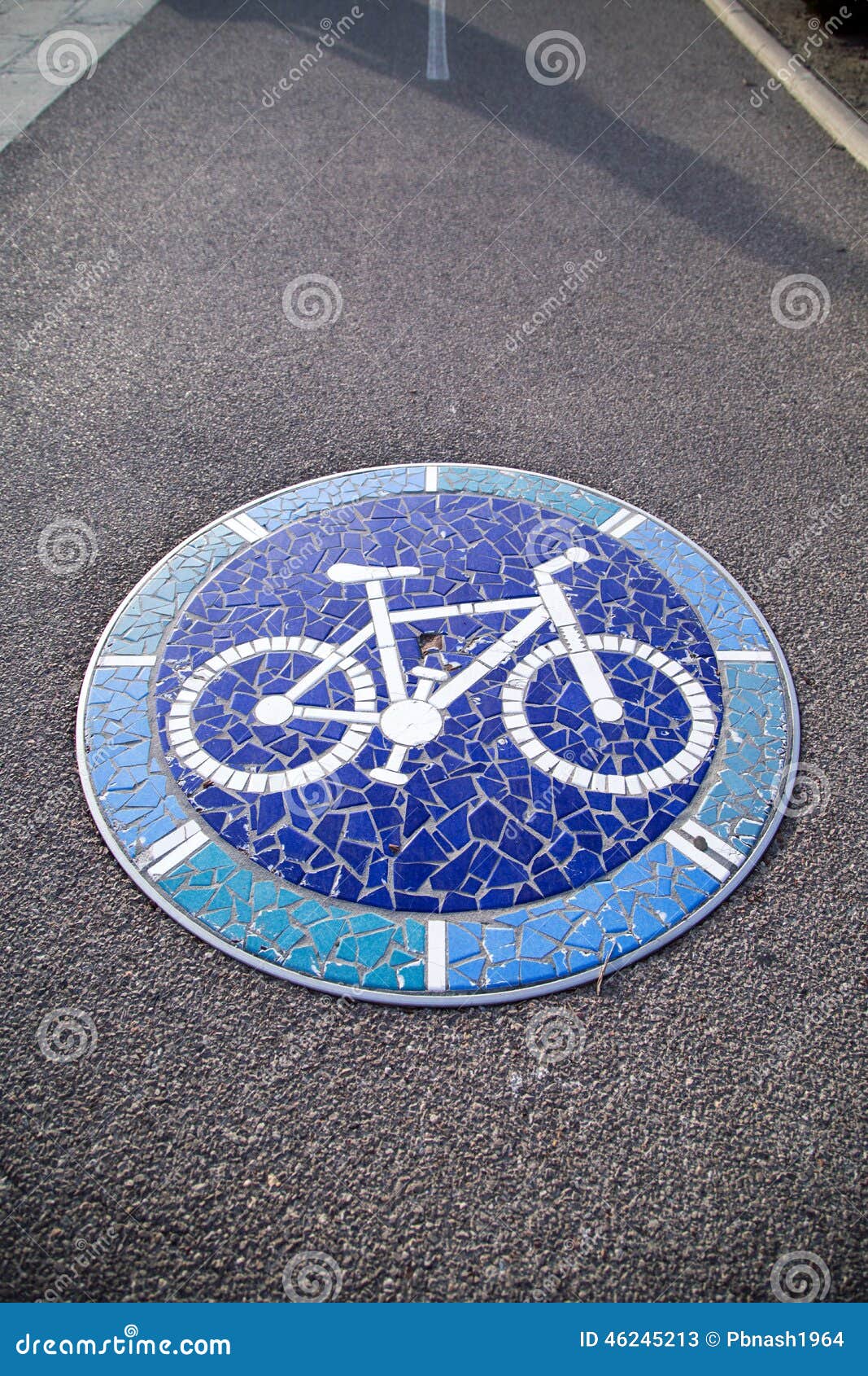 Cycle path stock image. Image of background, marks, bicycle - 46245213