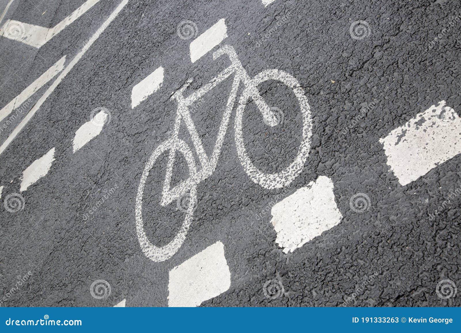 Cycle Path Symbol stock image. Image of bike, journey - 191333263