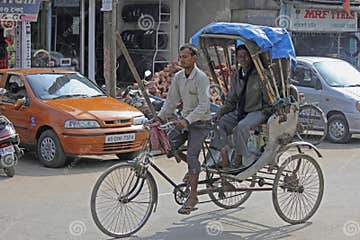 A cycle rickshaw editorial stock image. Image of bazar - 26177939