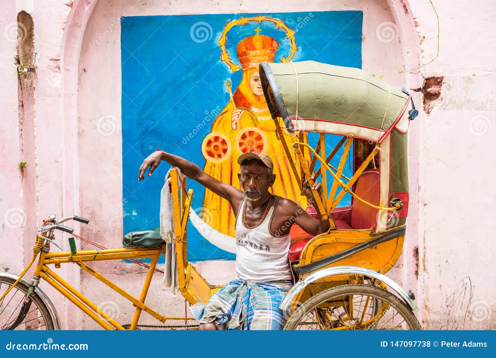 Cycle Rickshaw Driver, Chennai, India Editorial Stock Photo - Image of ...
