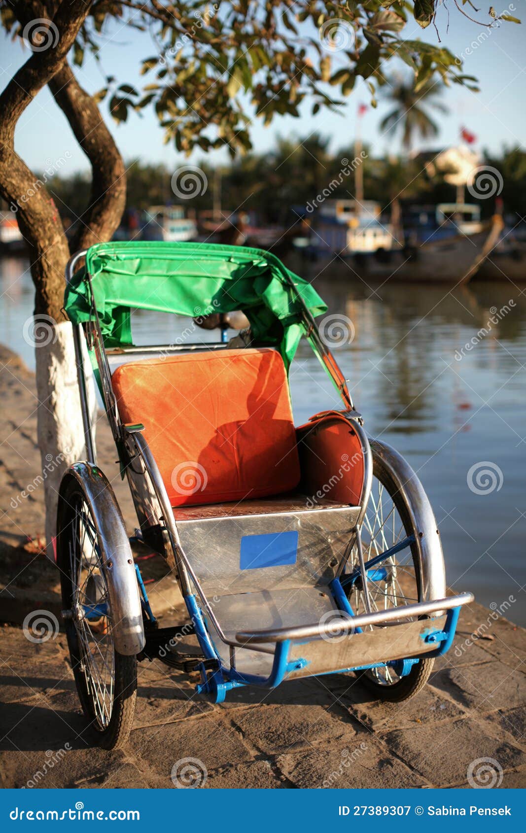 Cycle Rickshaw a Human Powered Transport in Asia Stock Image - Image of ...