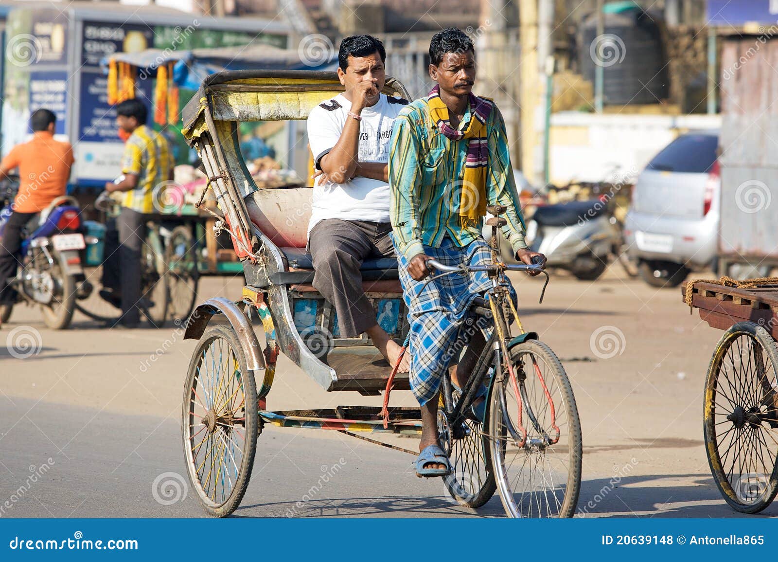 Cycle rickshaw in Puri editorial stock photo. Image of rickshaw - 20639148