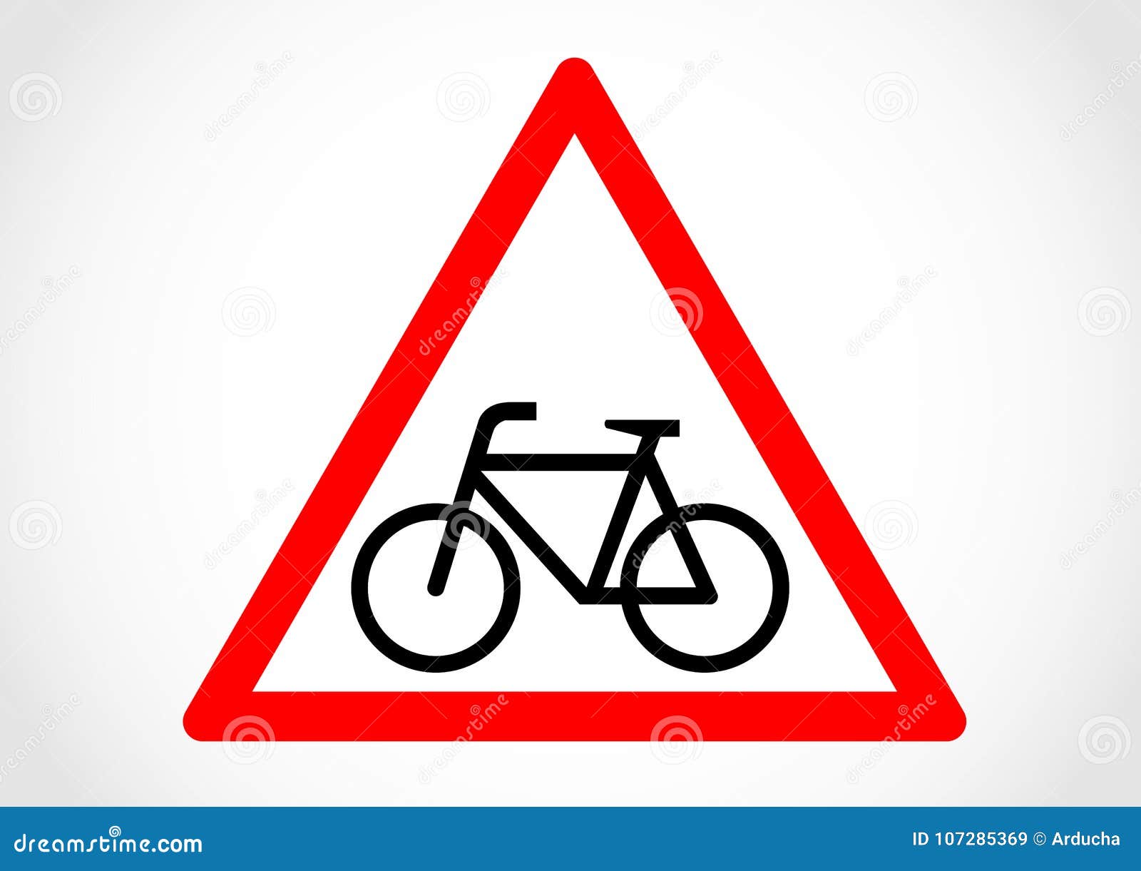 Cycle Route Information Road Sign Stock Vector - Illustration of route ...