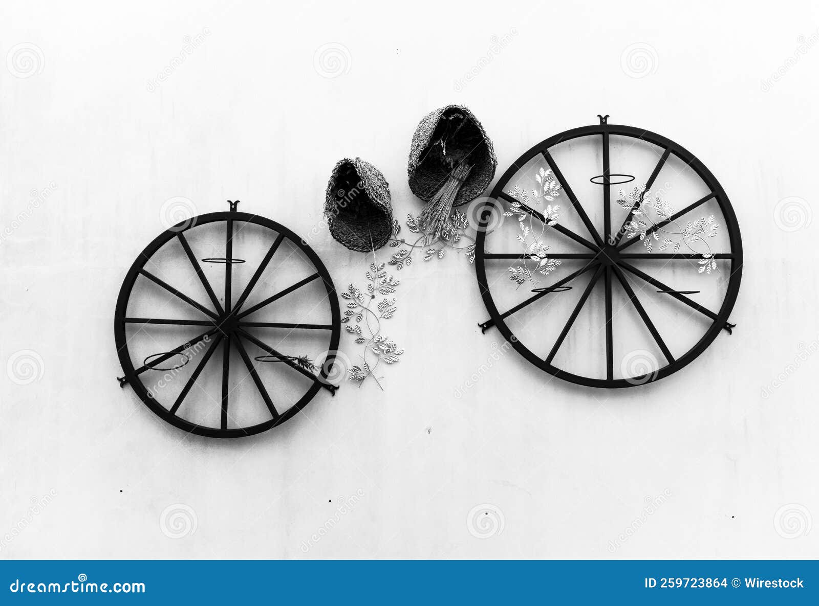 Cycle Shape Meant for a Bicycle on a White Background with a Broken ...