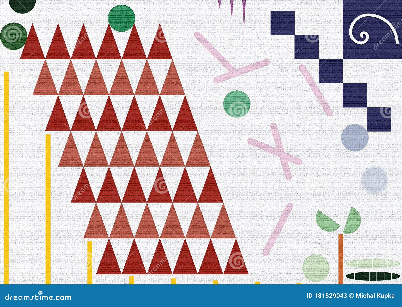 Cycle of Shapes. Abstraction Stock Illustration - Illustration of ...