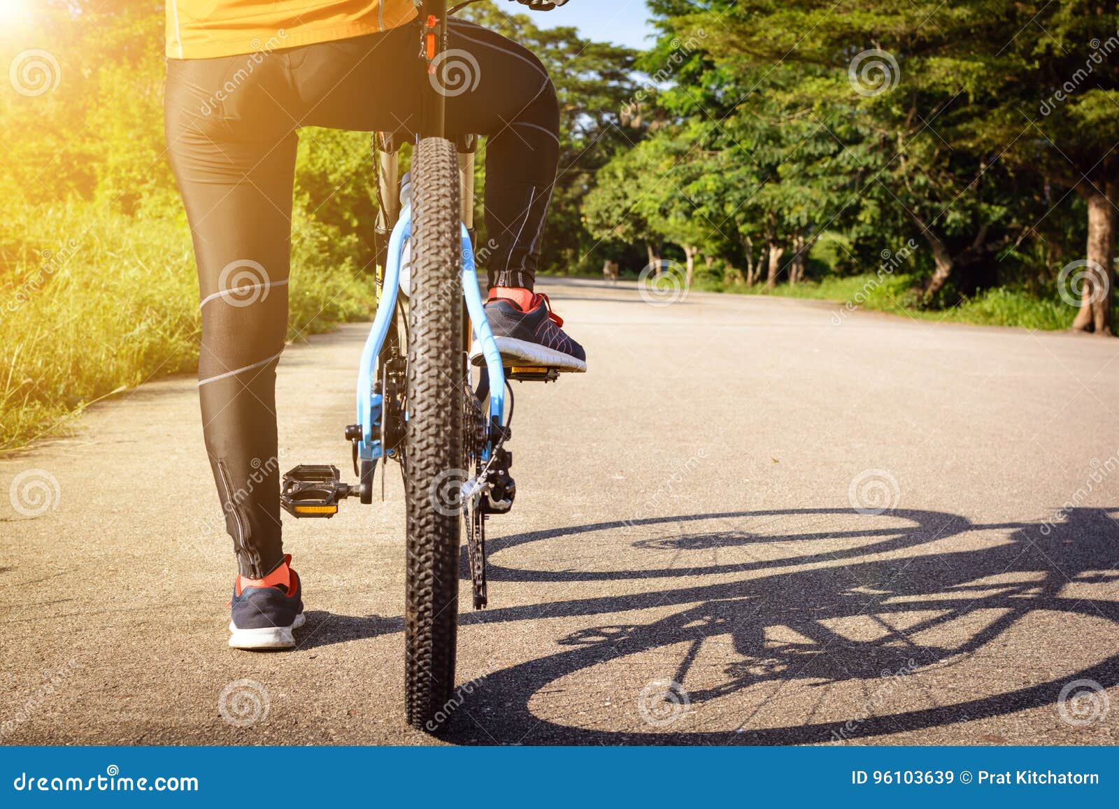 Cycle on the Street in the Morning Stock Image - Image of lifestyle ...