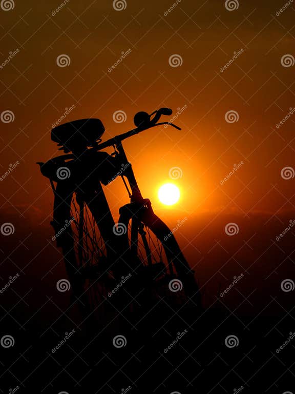 Cycle Sunset stock photo. Image of india, life, objects - 1953910