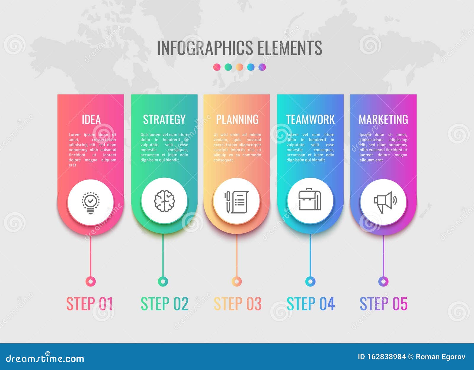 Cycle Timeline. Business Infographic Elements Timeline with 5 Steps ... Cycle Timeline. Business Infographic Elements Timeline with 5 Steps ...