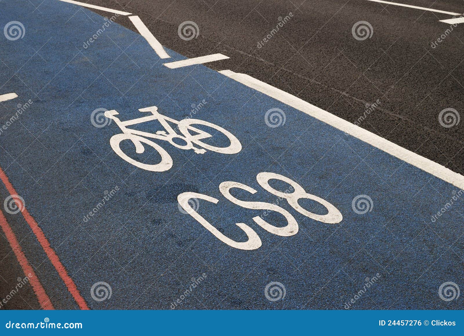 Cycle Track in London. England Stock Photo - Image of street, track ...