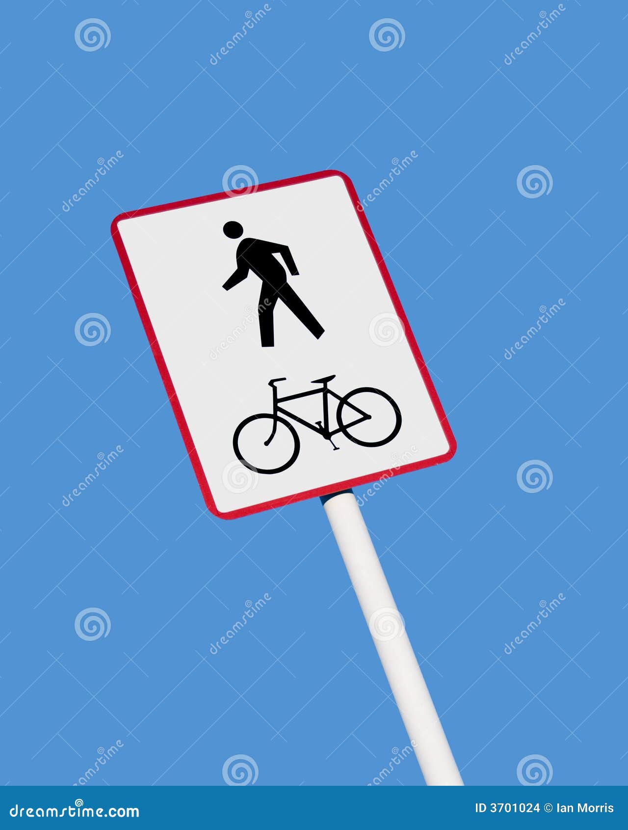 Cycle And Walkway Sign Picture. Image: 3701024