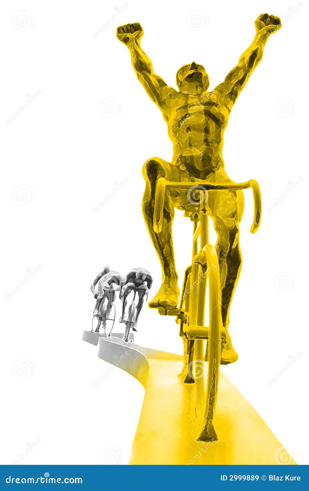 Cycle winner silhouette stock image. Image of endurance - 2999889