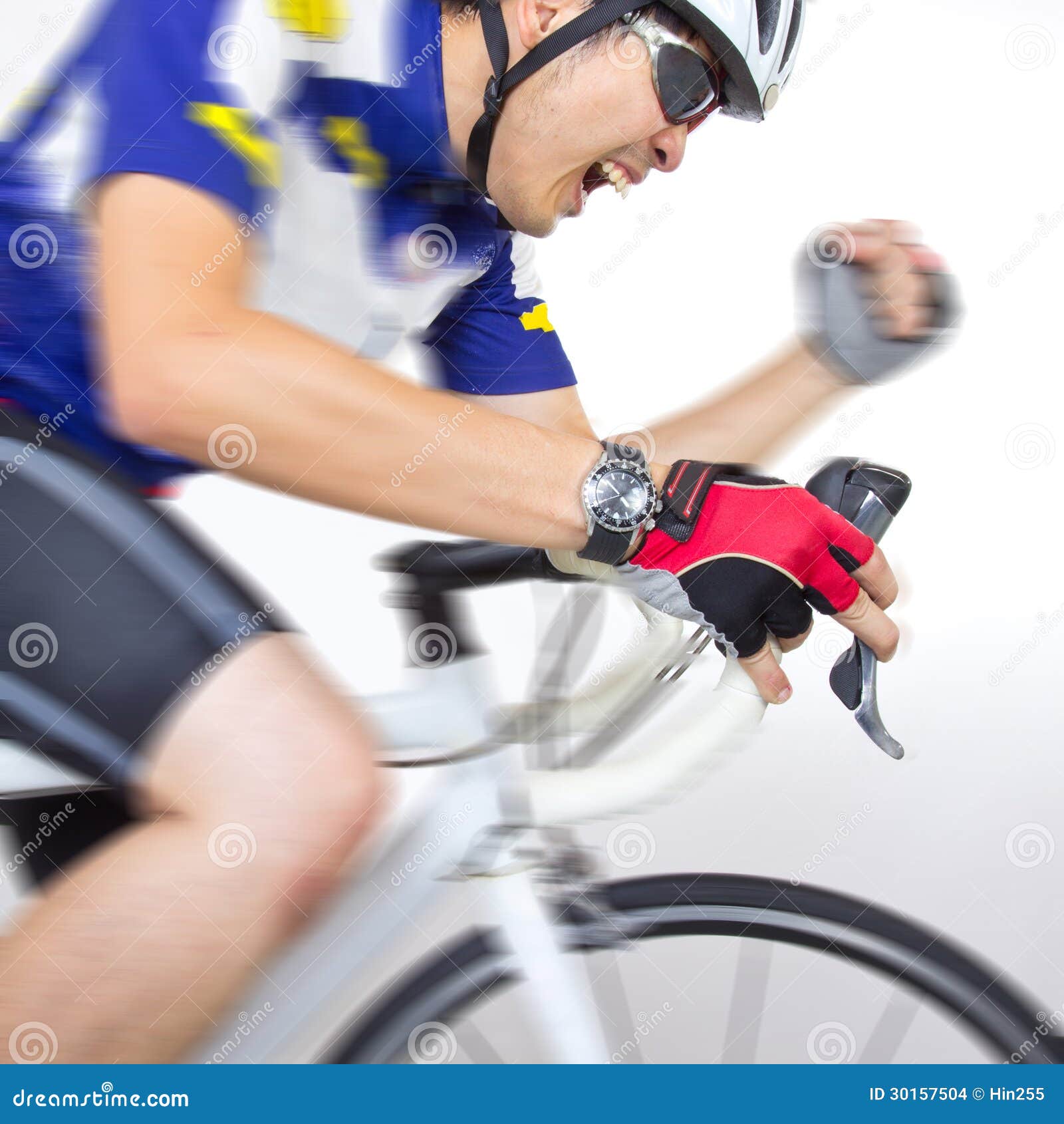 Cycler riding on bicycle stock photo. Image of recreation - 30157504