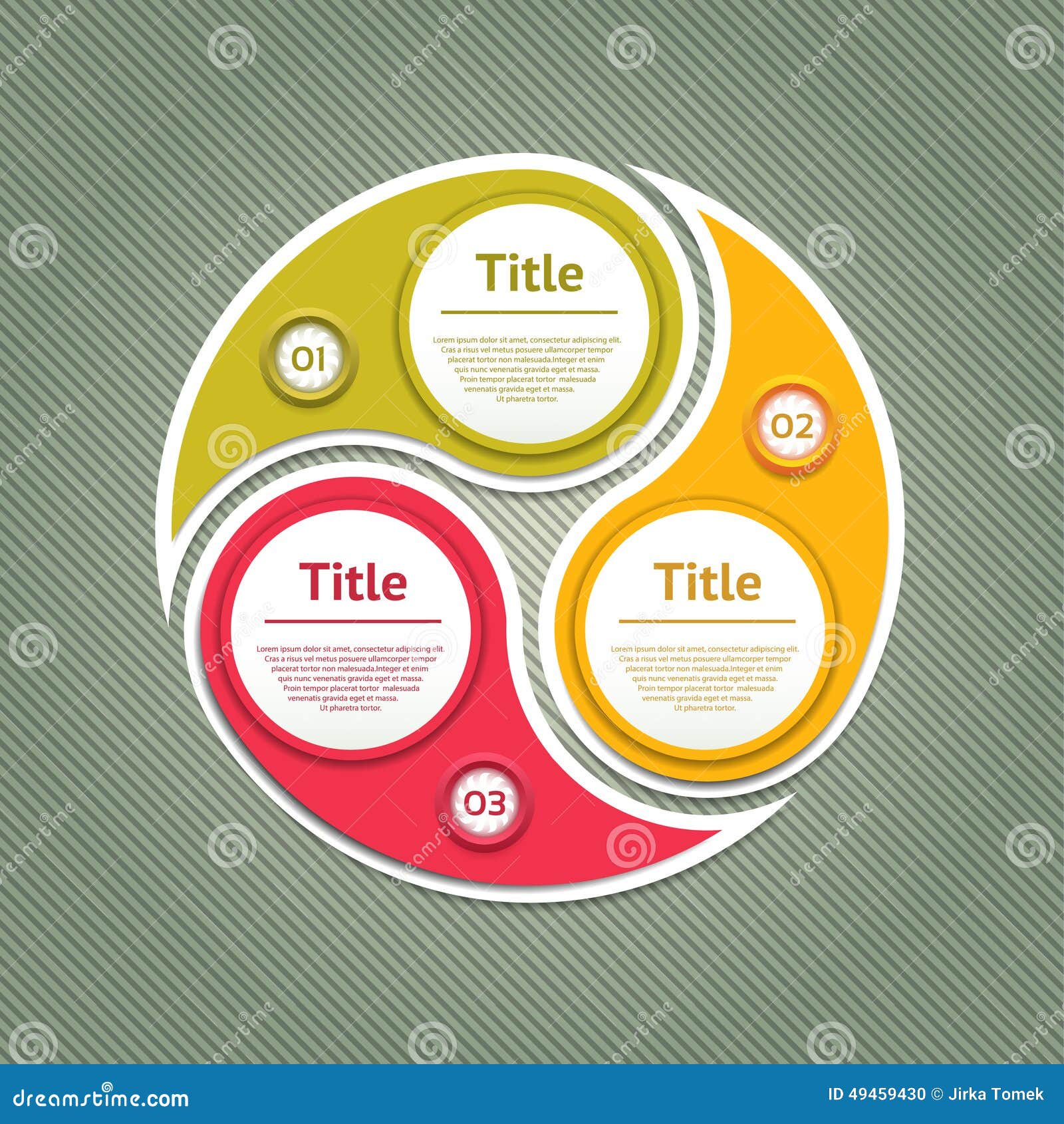 Three Steps Elements Bubble Chart, Scheme, Diagram, Template ...