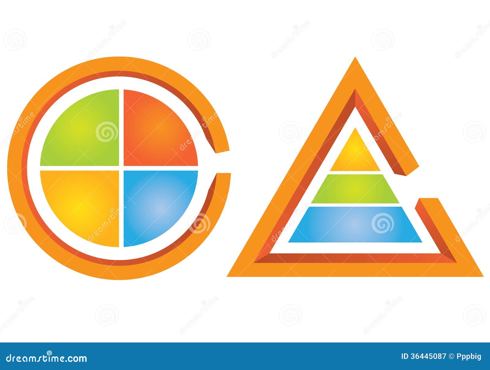 Cyclic Diagram And Triangle Diagram Cartoon Vector | CartoonDealer.com ...
