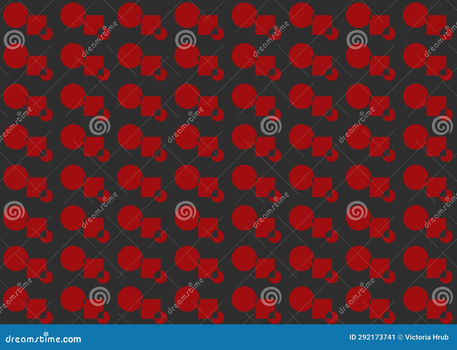 Cyclic Illustration, a Repeating Group of Figures Stock Illustration ...