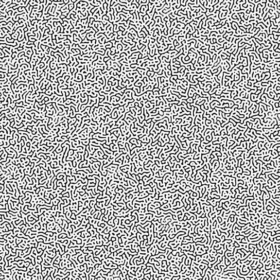 Cyclic Symmetric Multiscale Turing Pattern. Monochrome Texture Stock ...