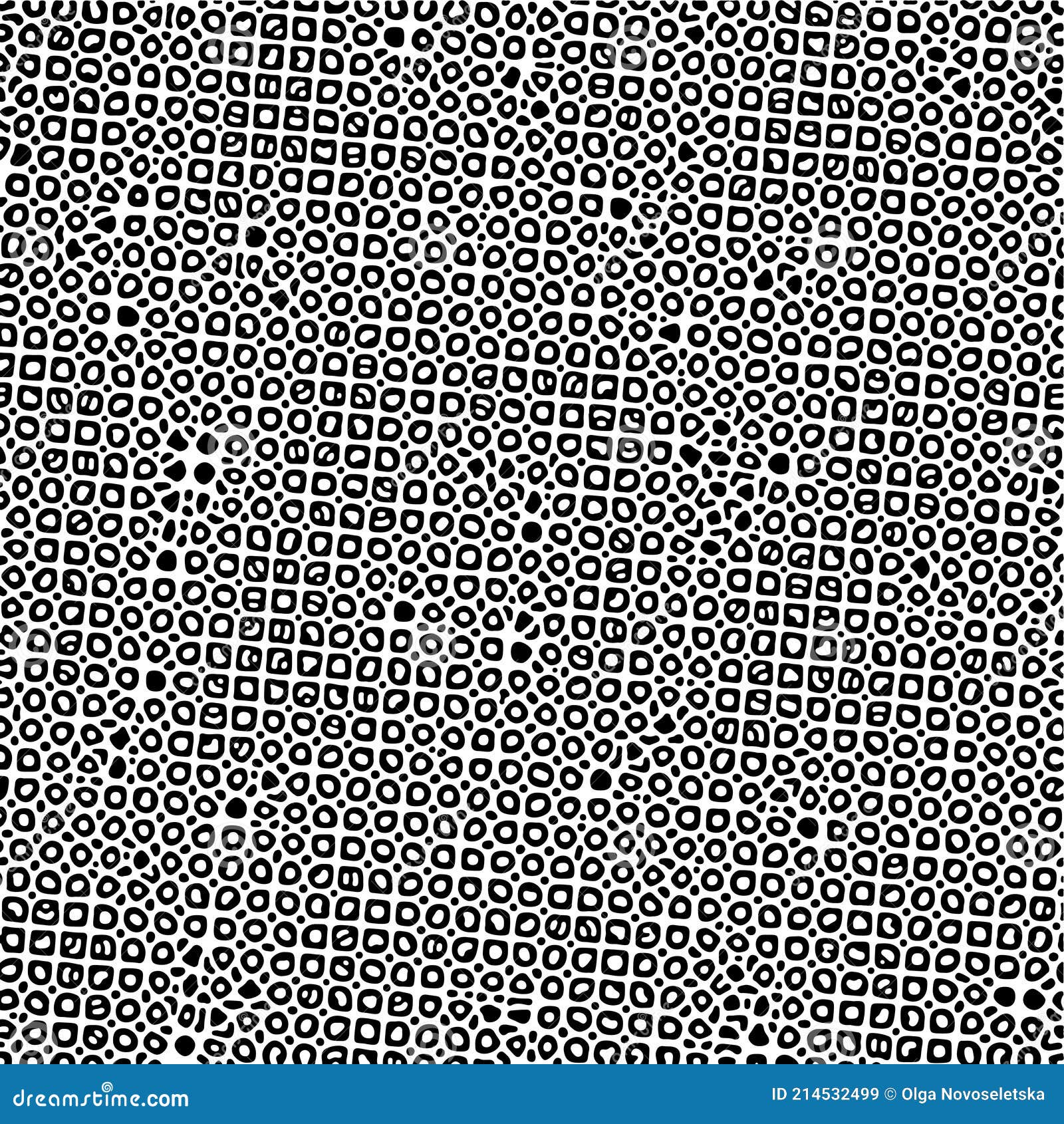 Cyclic Symmetric Multiscale Turing Pattern. Monochrome Texture Stock ...
