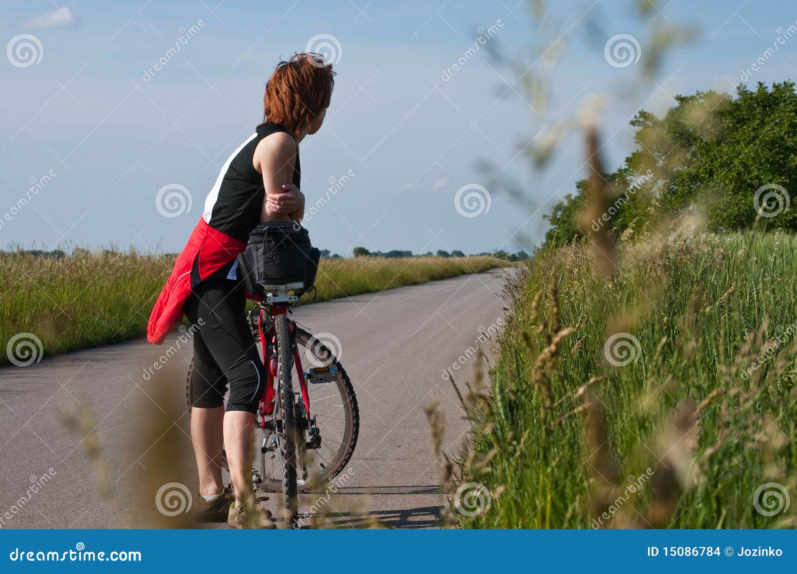 Cycling stock photo. Image of pause, break, rest, side - 15086784