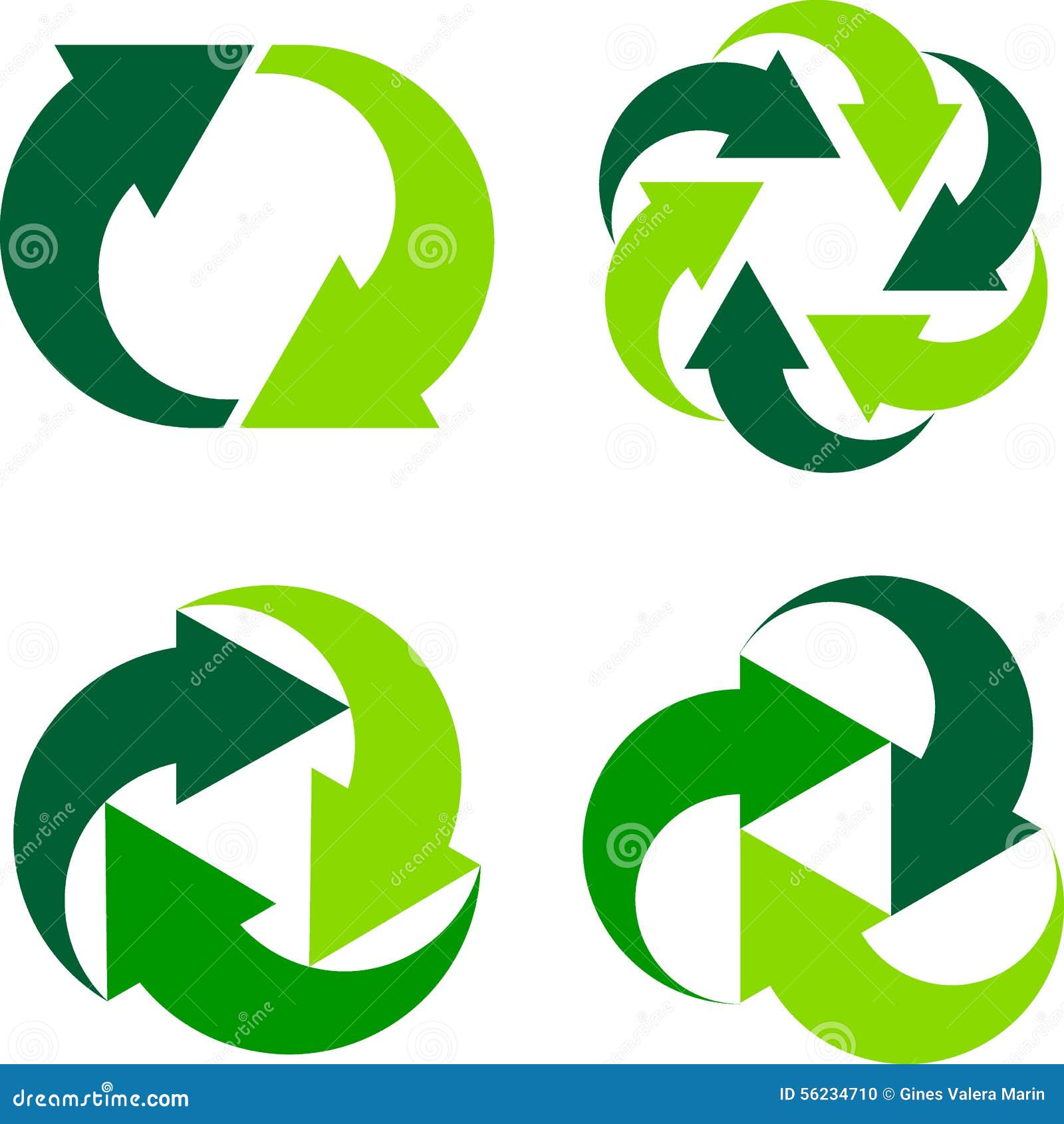 Cycling arrows stock vector. Illustration of movement - 56234710