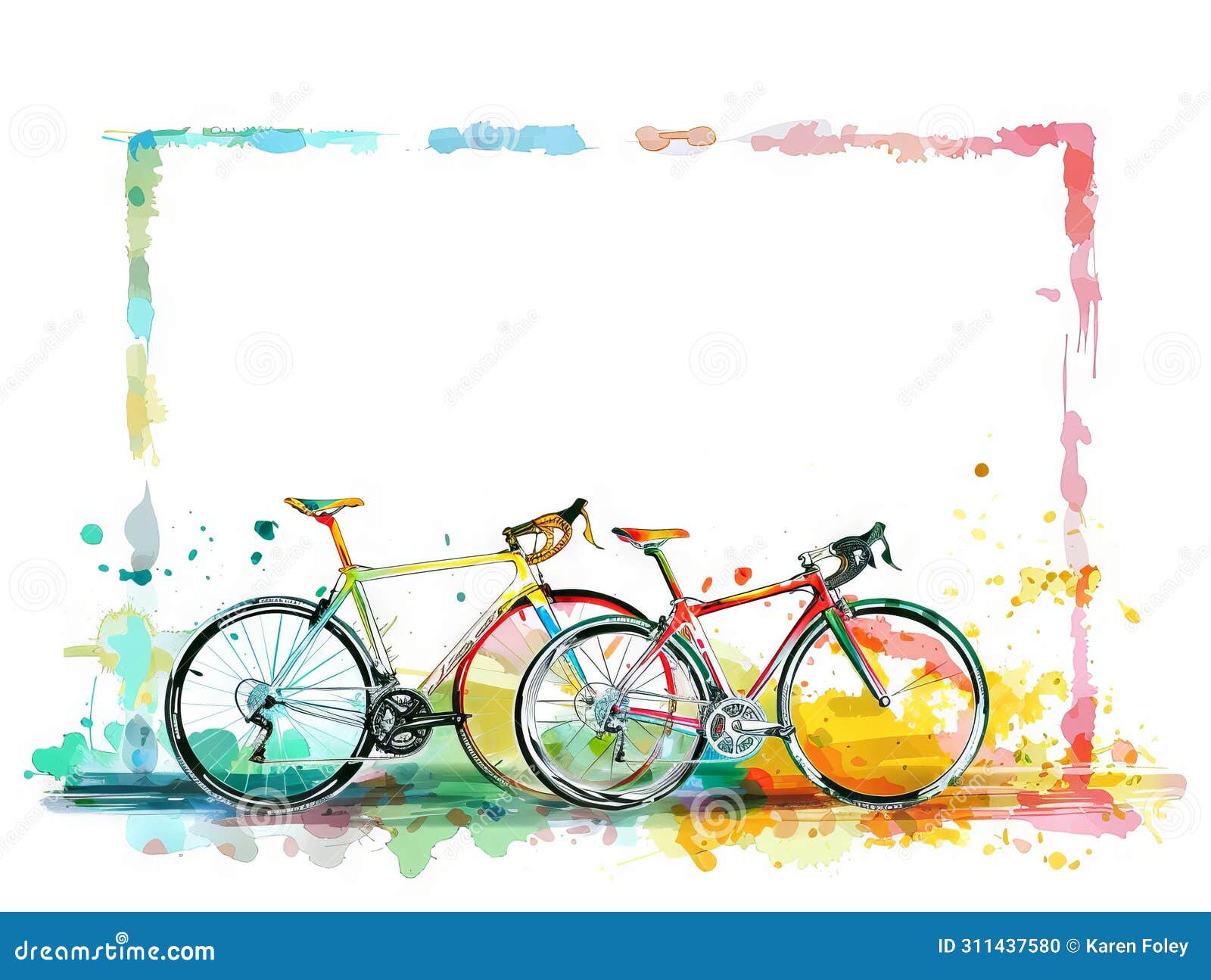 Cycling Background Graphic Template Stock Illustration - Illustration ...