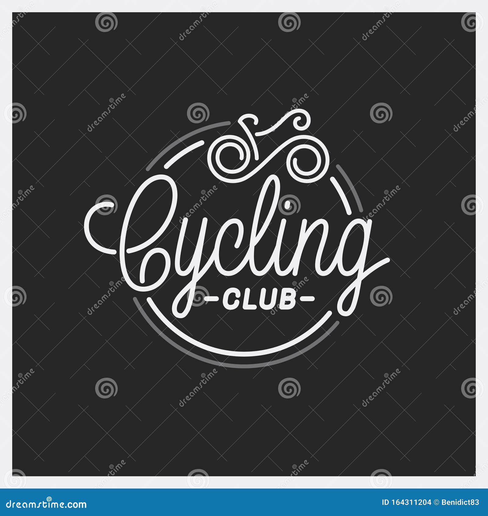 Cycling Club Logo Template. Fullcolor Vector Illustration ...