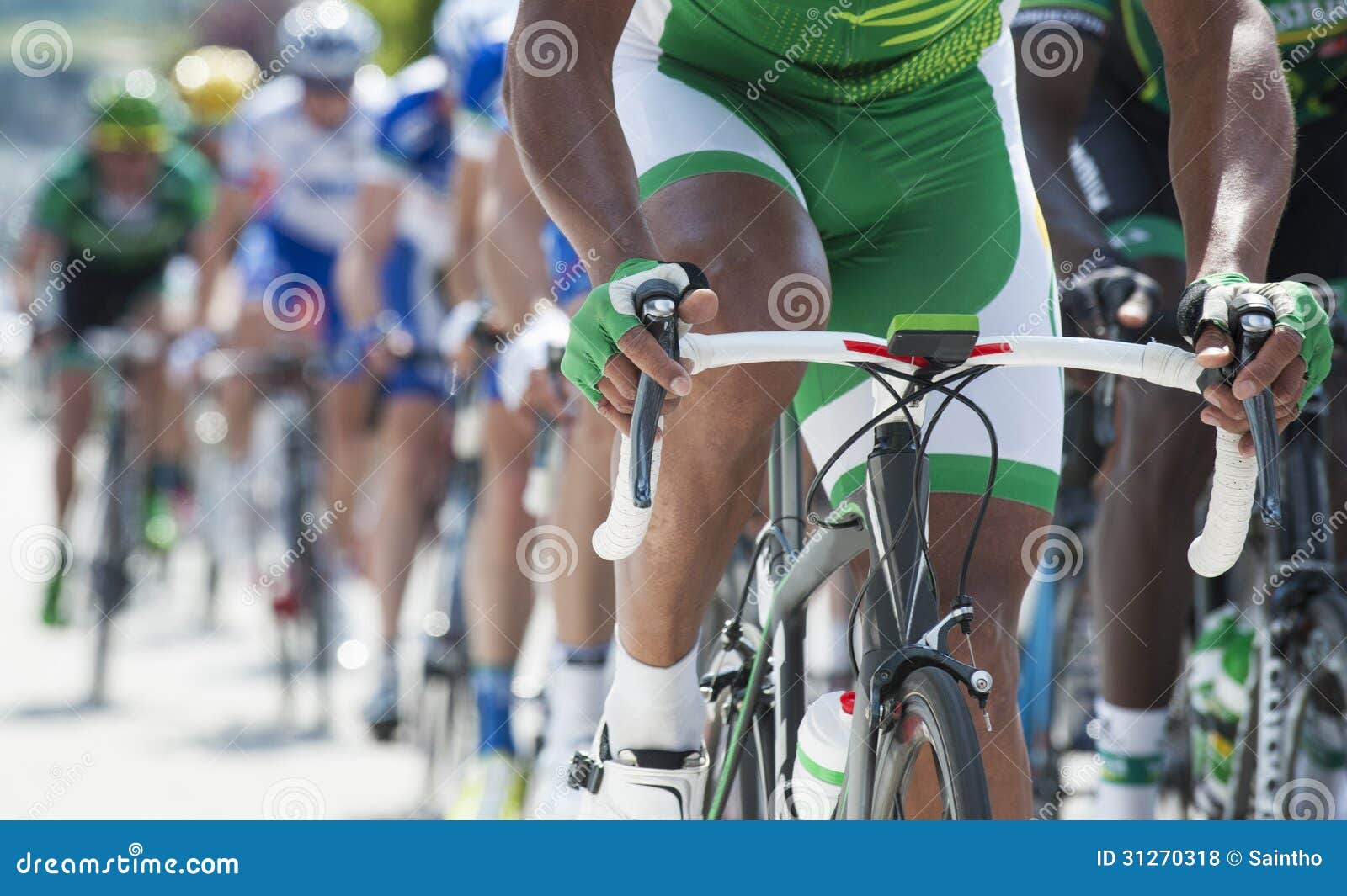 Cycling Competition Close Up Stock Photo - Image of endurance, pavement ...