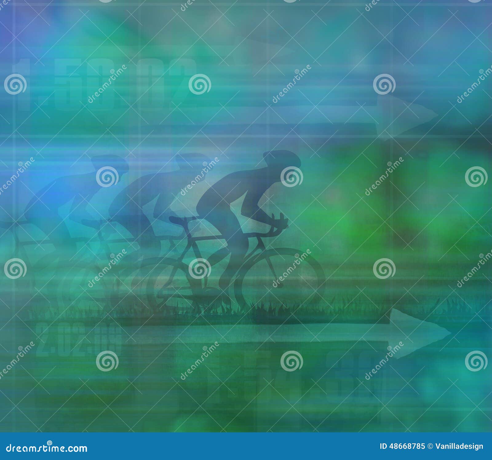 Cycling Design, Dark Background Stock Illustration - Illustration of ...