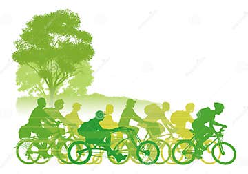 Cycling Group stock vector. Illustration of bike, fitness - 17238726