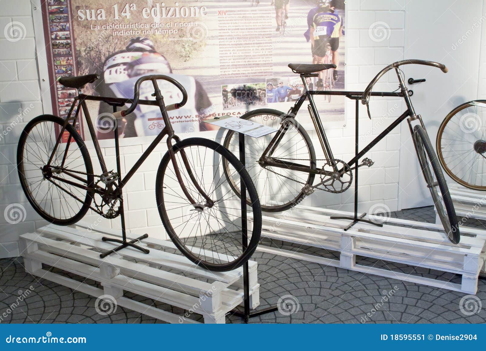 Cycling through History Exhibition Two Old Cycle Editorial Photo ...