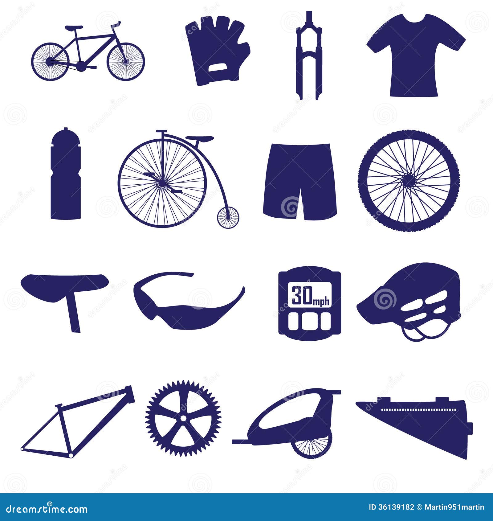 Cycling icon set eps10 stock vector. Illustration of sport - 36139182