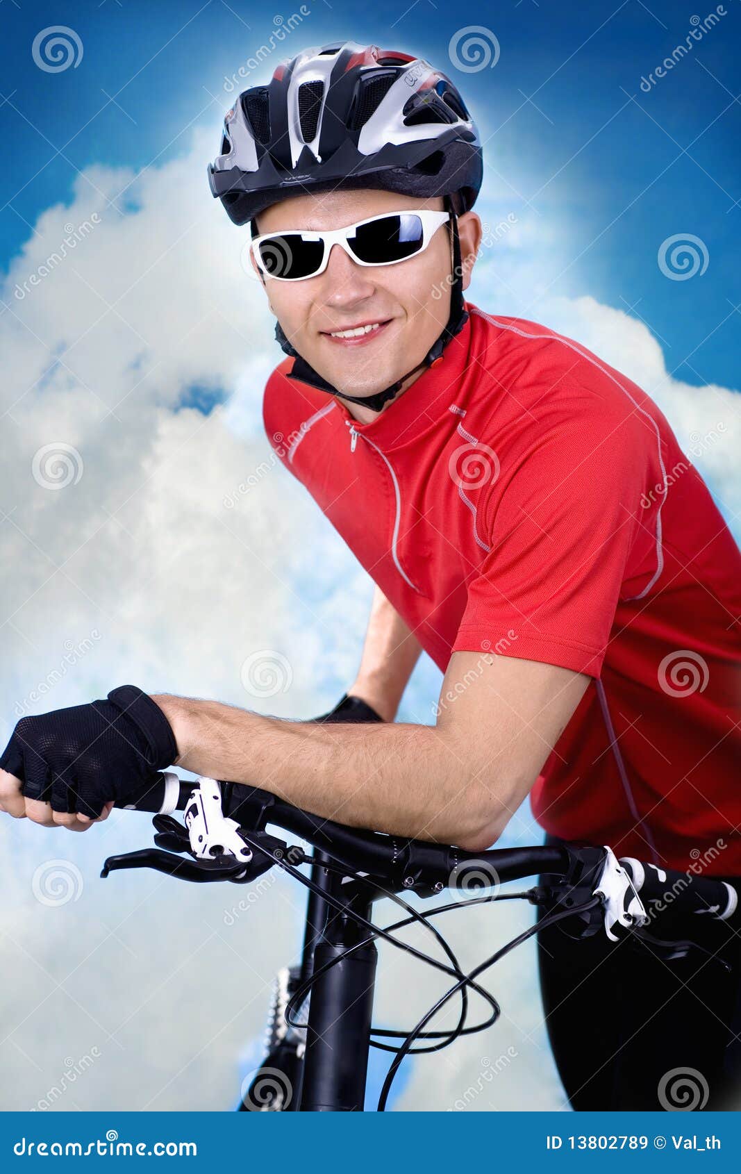 Cycling man stock image. Image of bike, modem, technology - 13802789