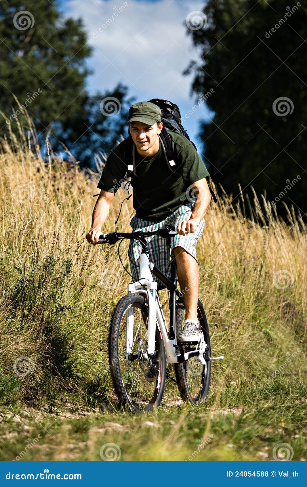 Cycling man stock photo. Image of relaxation, biker, summer - 24054588