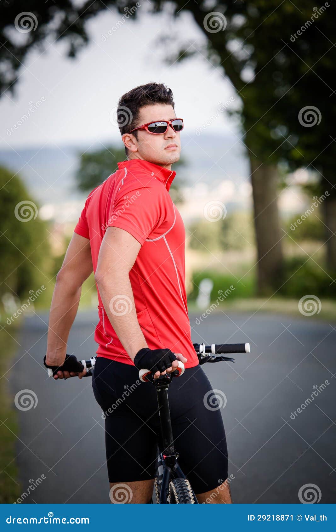 Cycling man stock image. Image of biker, nature, ride - 29218871